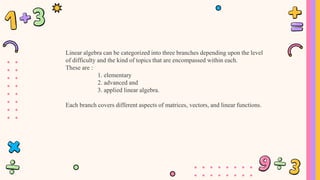 Linear algebra and vector analysis presentation | PPT