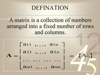 Final matrix ppt | PPT