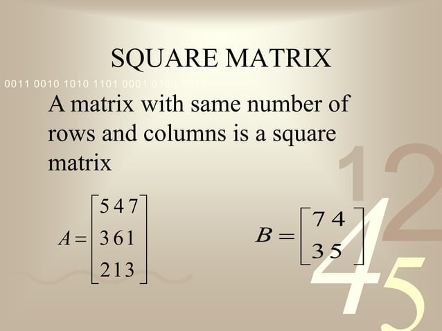 Final matrix ppt | PPT | Free Download