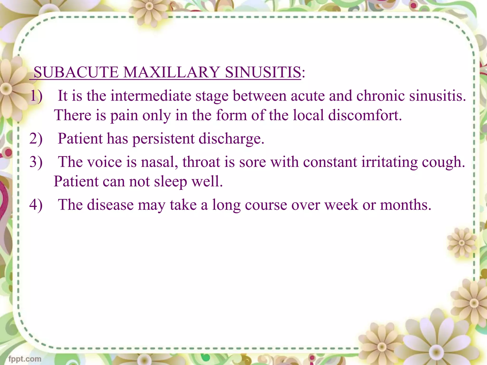 Maxillary Sinus Seminar Ppt