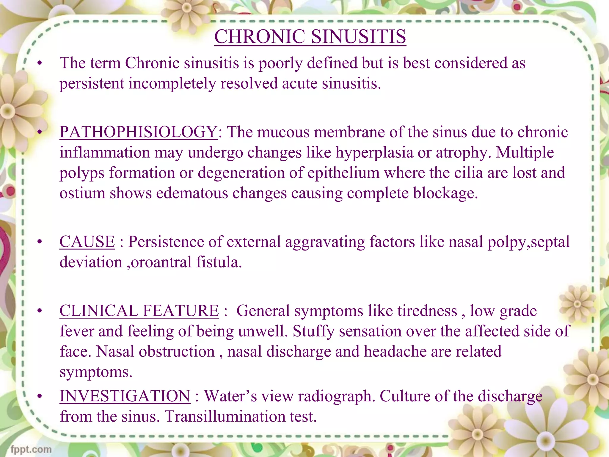 maxillary sinus seminar | PPTX
