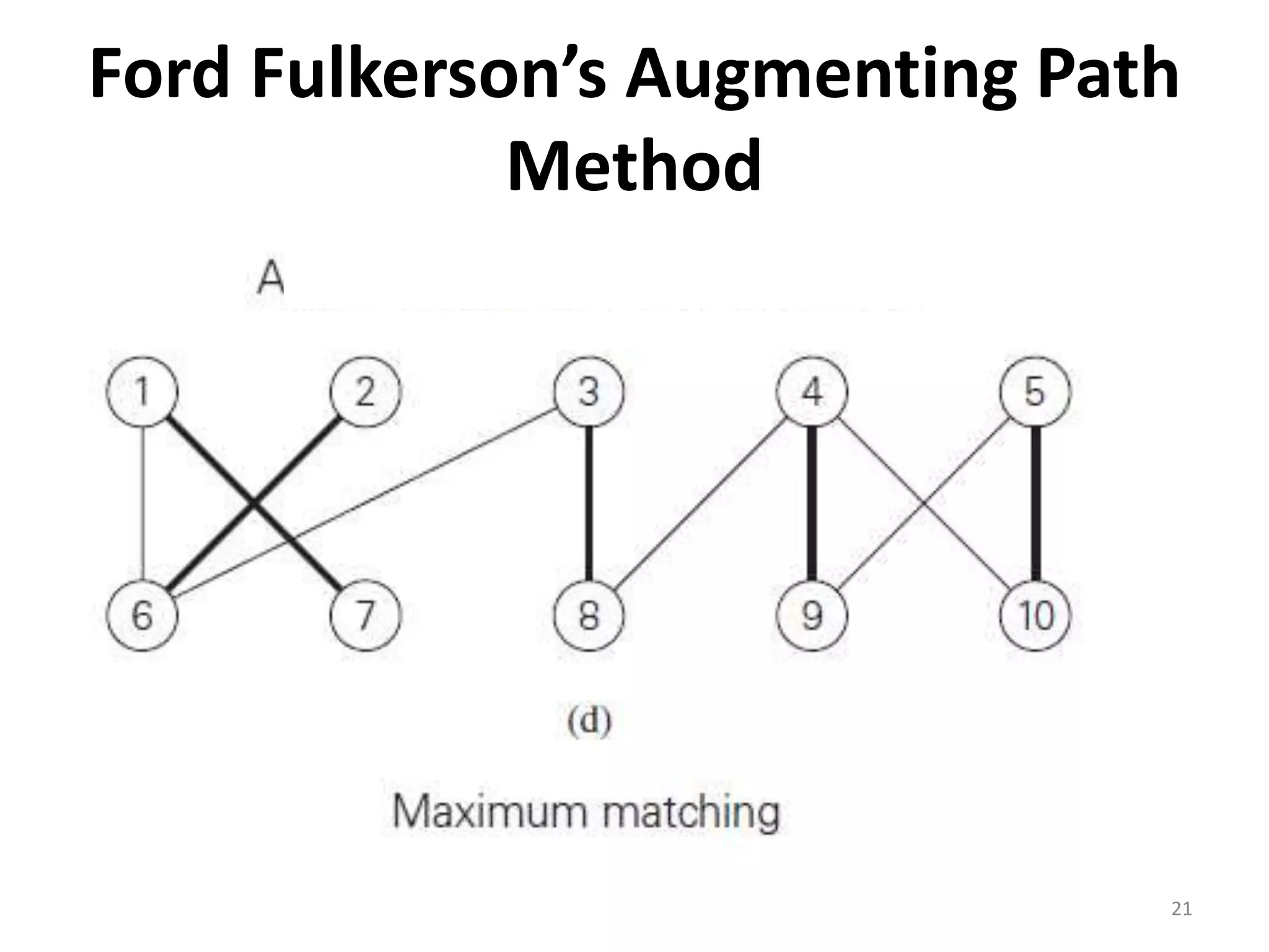 Final maximum matching in bipartite graphs | PPT