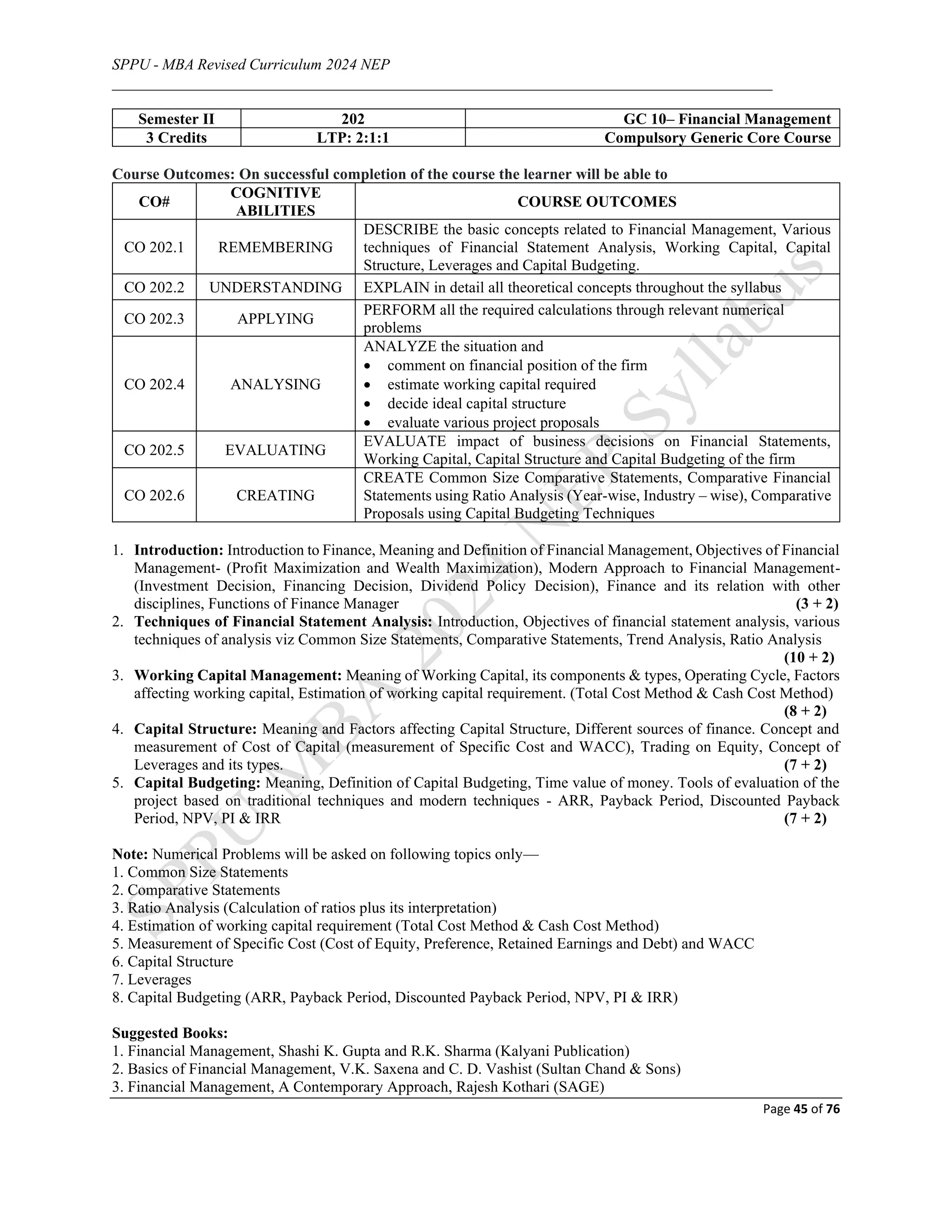 FINAL MBA_Syllabus_2024_Pattern_NEP_2020_21082024.pdf | Postgraduate ...