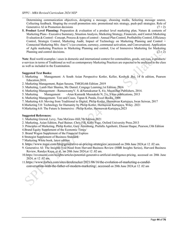 FINAL MBA_Syllabus_2024_Pattern_NEP_2020_21082024.pdf | Postgraduate ...