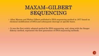 DNA SEQUENCING METHODS AND STRATEGIES FOR GENOME SEQUENCING | PPTX