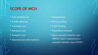 Introduction to Maternal and Child Health | PPTX