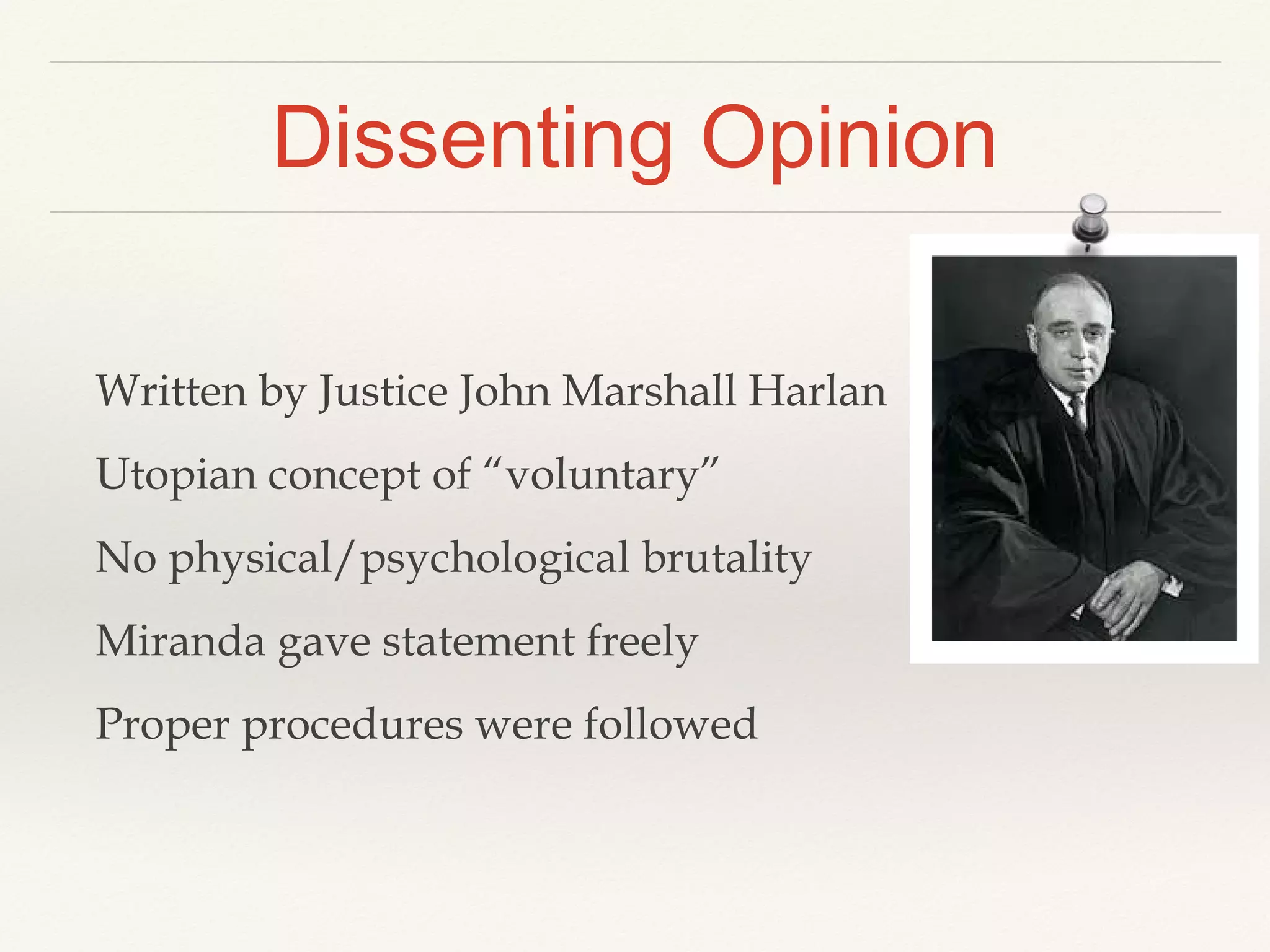 Presentation on a Famous Legal Case: Miranda vs. Arizona | PPT