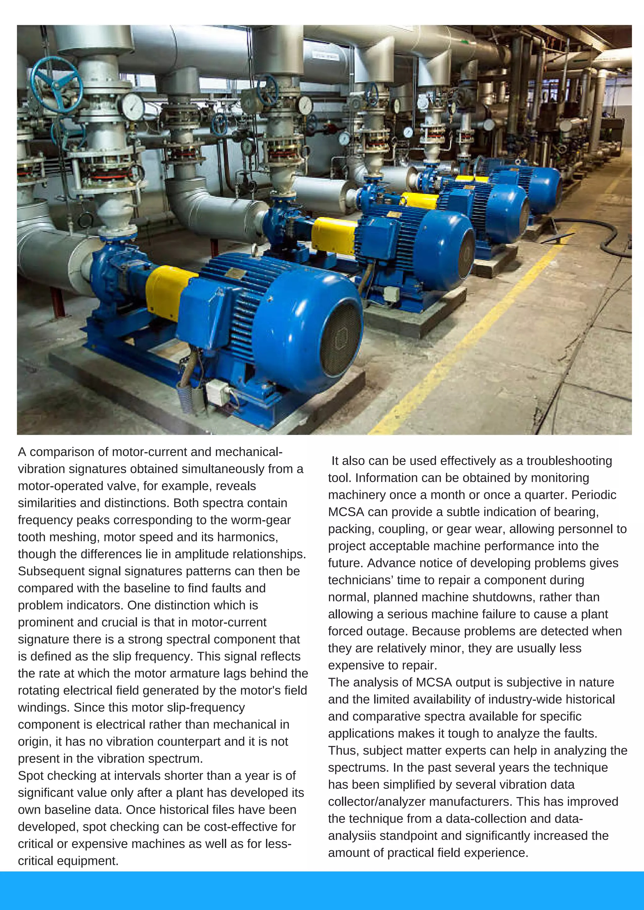 Motor Current Signature Analysis (MCSA) | Arrelic Insights | PDF