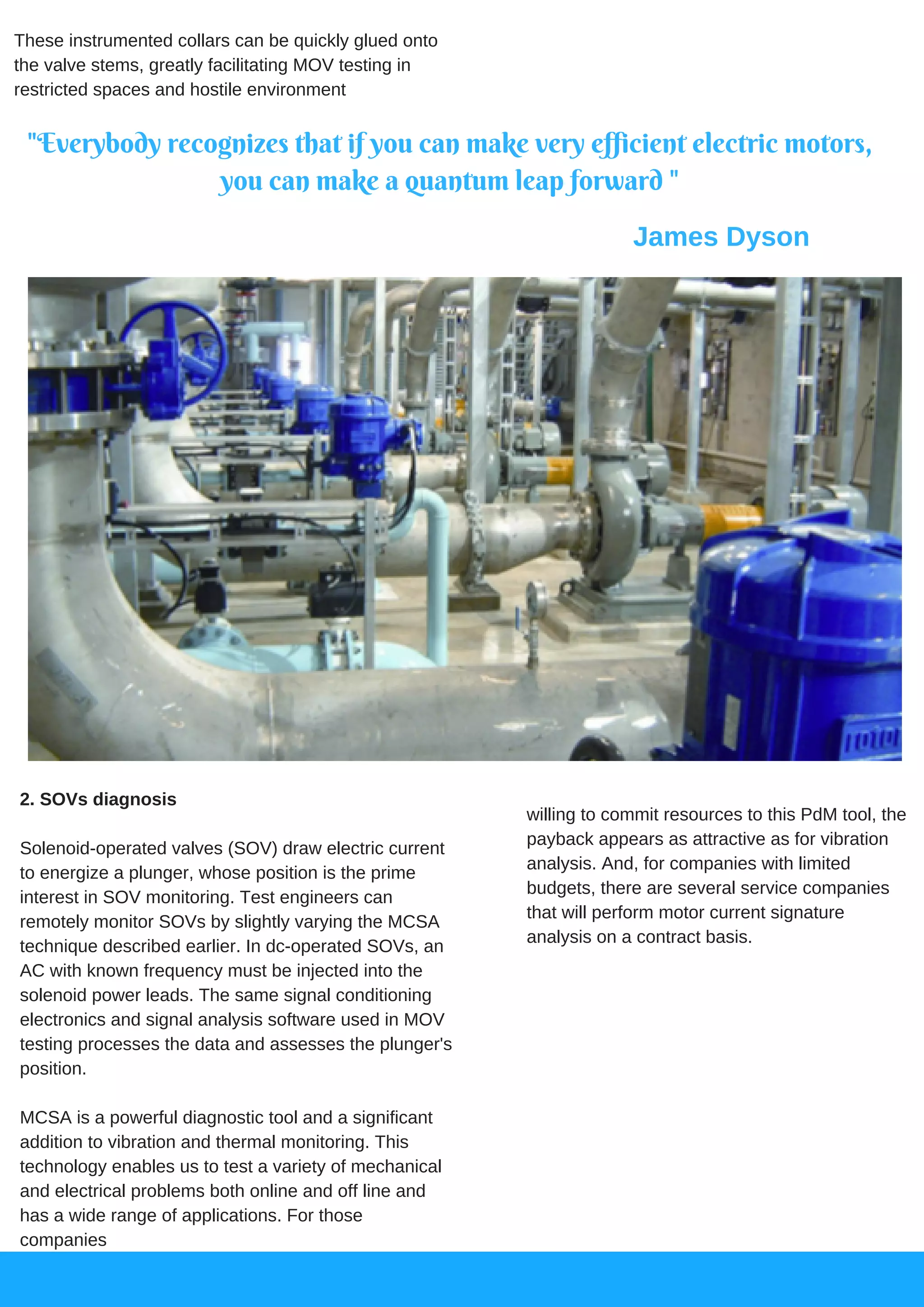 Motor Current Signature Analysis (MCSA) | Arrelic Insights | PDF