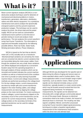 Motor Current Signature Analysis (MCSA) | Arrelic Insights | PDF