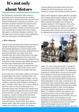 Motor Current Signature Analysis (MCSA) | Arrelic Insights | PDF