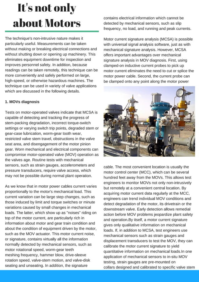 Motor Current Signature Analysis (MCSA) | Arrelic Insights | PDF