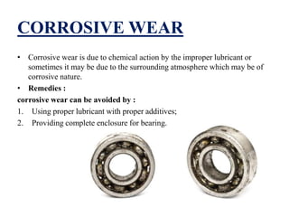 FAILURE OF ROLLING CONTACT BEARING | PPTX