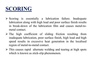 FAILURE OF ROLLING CONTACT BEARING | PPTX