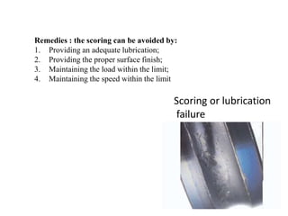 FAILURE OF ROLLING CONTACT BEARING | PPTX