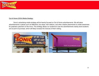 Sonic Drive-In Media Plan | PDF