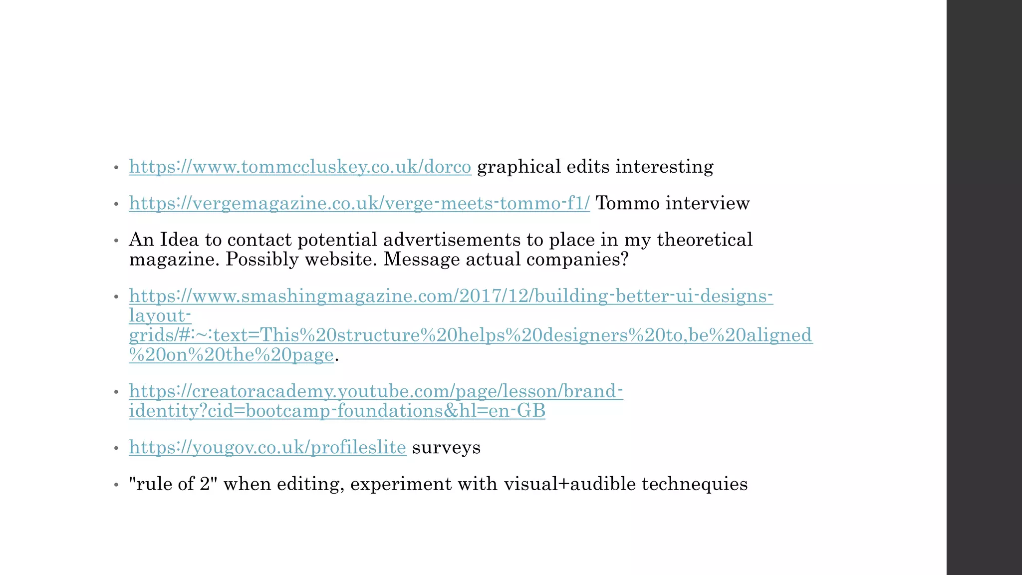 Final media project research | PPT