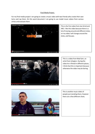 Final media project evaluation | PDF