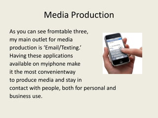 Media Use and Production Diary | PPTX