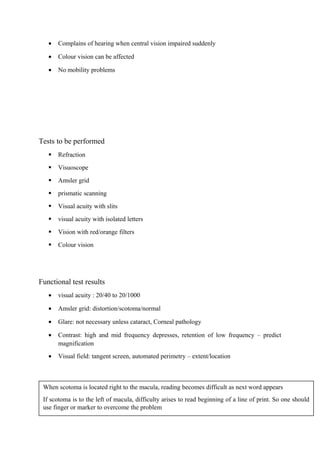 Low vision rehabilitation | DOC