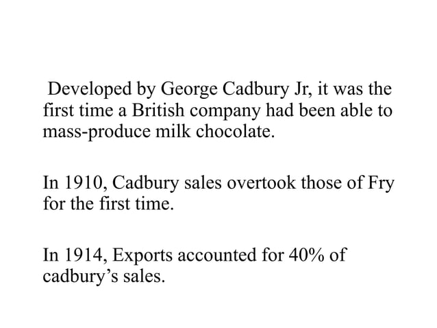 Cadbury's International Strategy | PPTX | Commodities | Economy