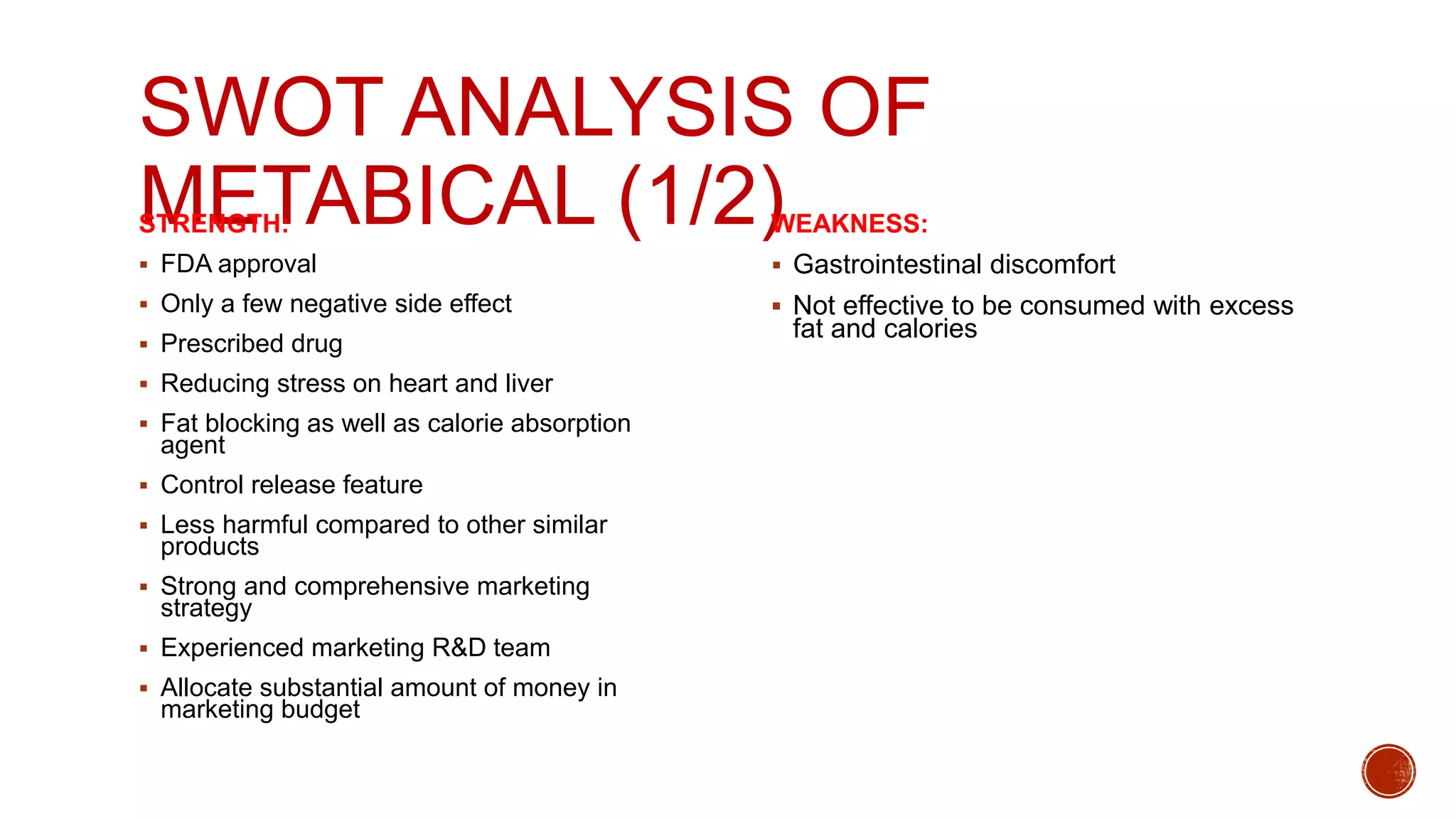 Metabical case study analysis | PPTX