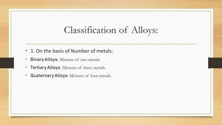 Metal and Alloys Applied Dental Materials | PPTX