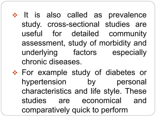 Final methods epidemiology | PPTX