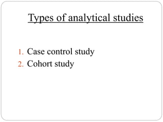 Final methods epidemiology | PPTX