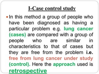 Final methods epidemiology | PPTX