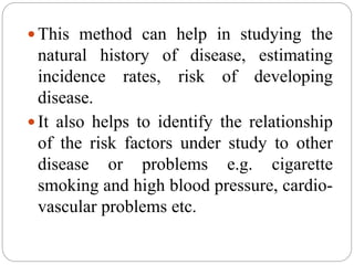 Final methods epidemiology | PPTX