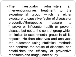 Final methods epidemiology | PPTX