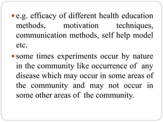 Final methods epidemiology | PPTX