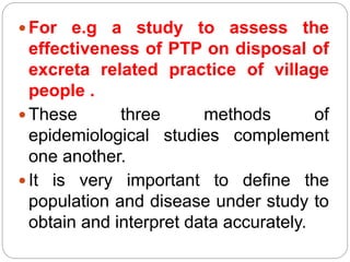 Final methods epidemiology | PPTX