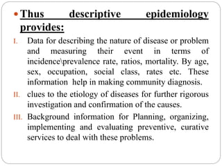 Final methods epidemiology | PPTX