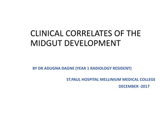 embryology of midgut anomally | PPTX