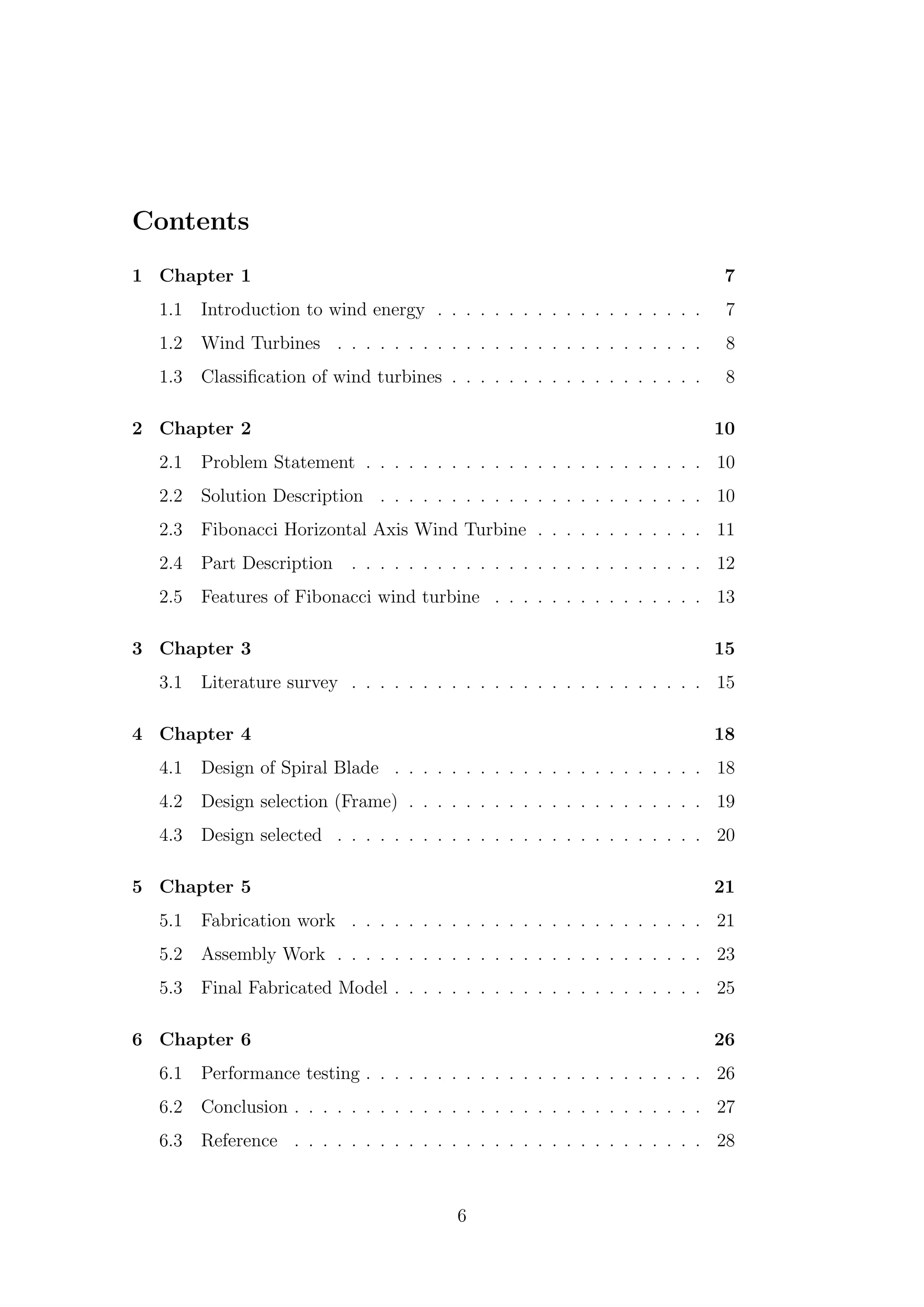 Fibonacci horizontal axis wind turbine project report.pdf