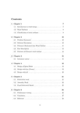 Fibonacci horizontal axis wind turbine project report.pdf
