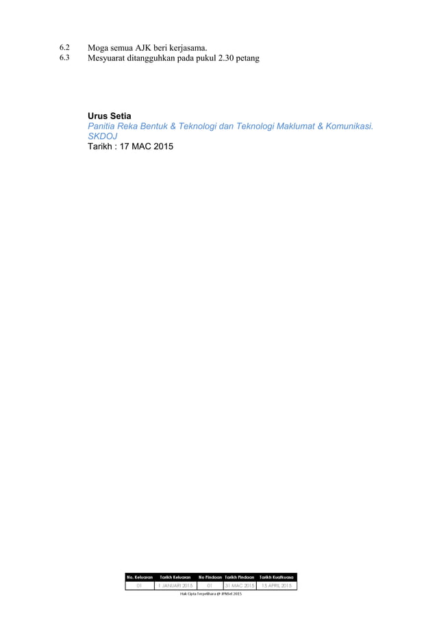 Final minit msyrt rbttmk 1 2015 | PDF