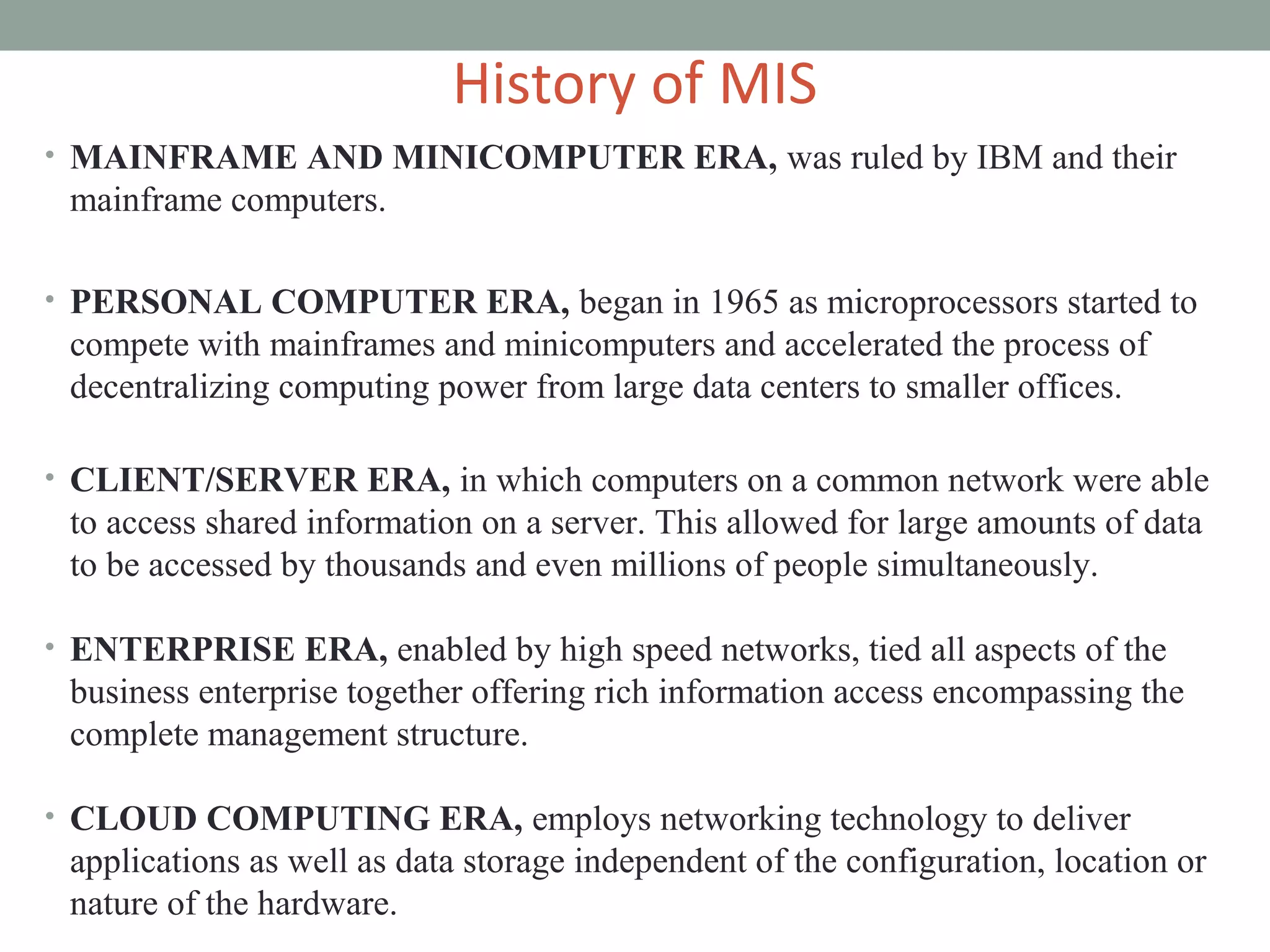 Final mis power | PPT | Business Utilities | Business