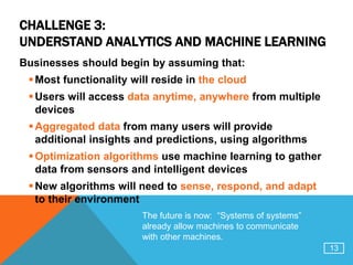 "Analytics, Machine Learning & the Internet of Things" | PPTX | Web Development | Internet