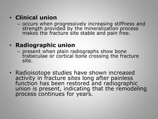 Bone union and advances | PPTX