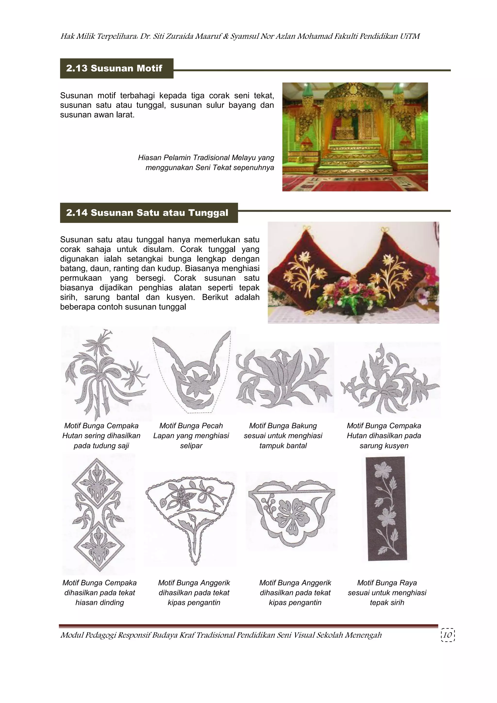 Modul 2 Seni Tekat | PDF