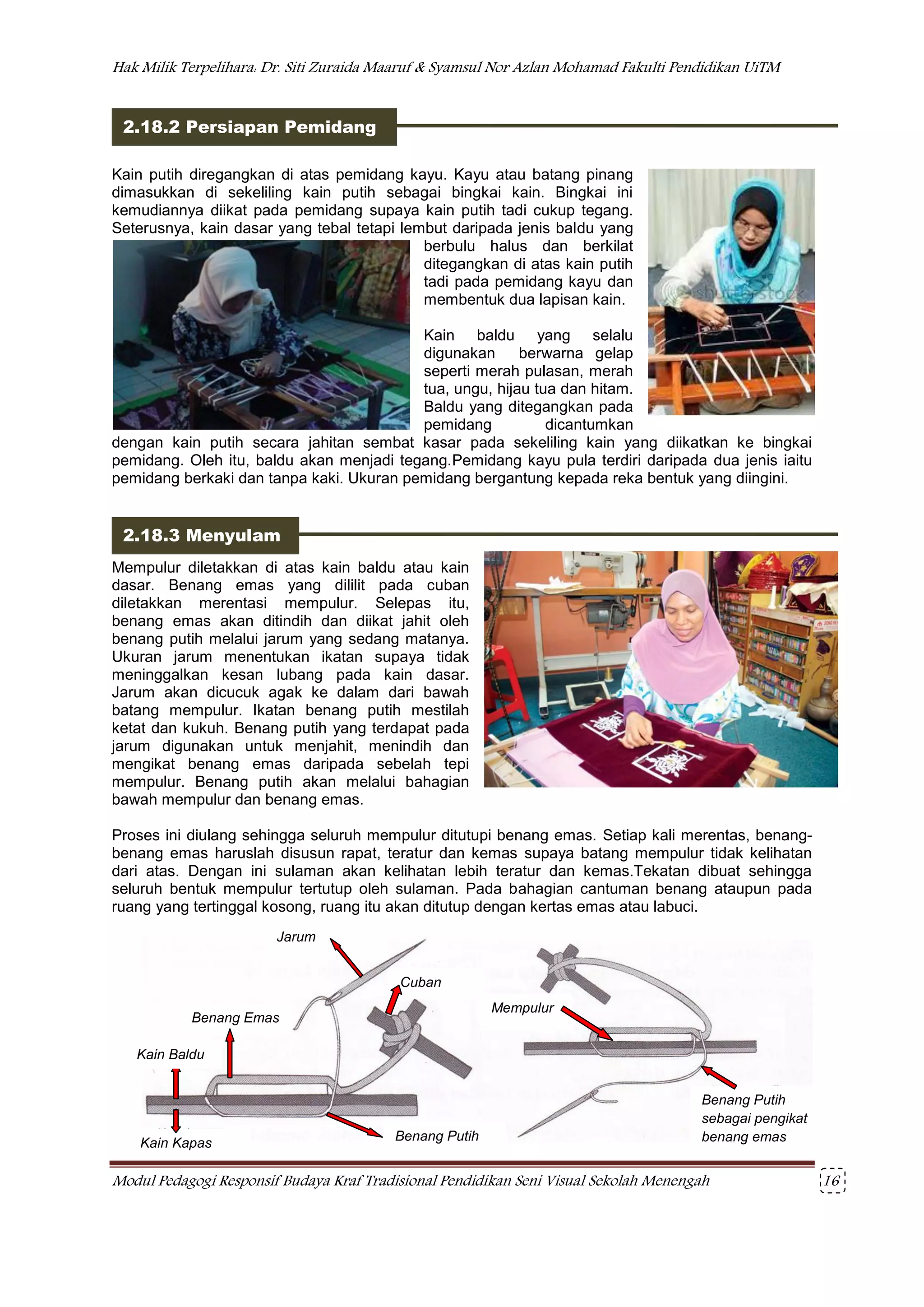 Modul 2 Seni Tekat | PDF