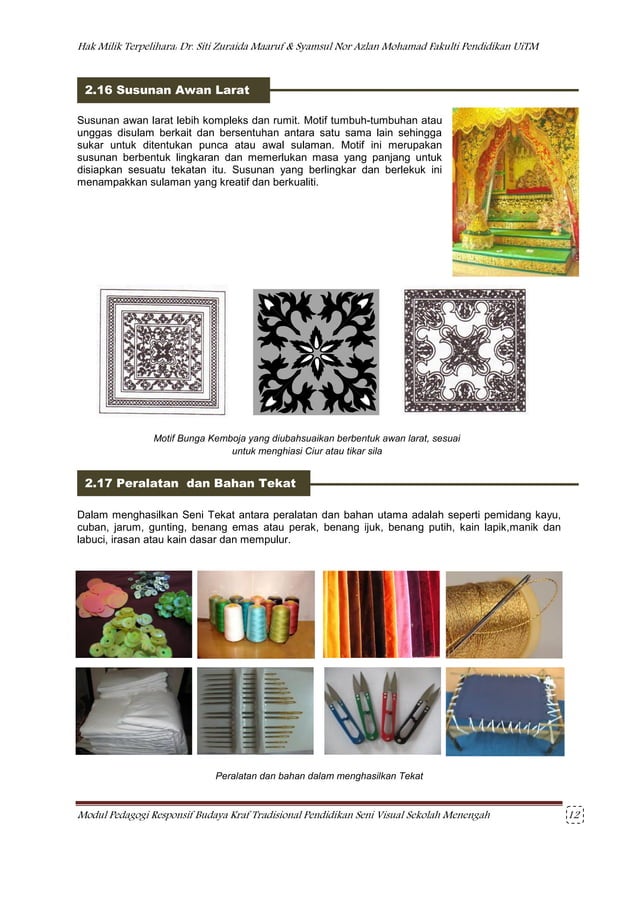 Modul 2 Seni Tekat | PDF