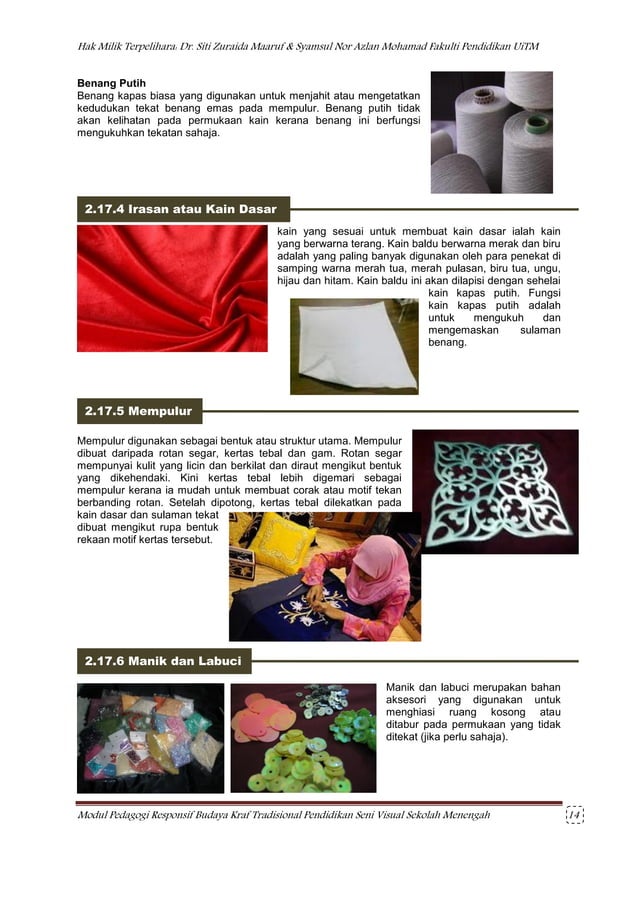 Modul 2 Seni Tekat | PDF