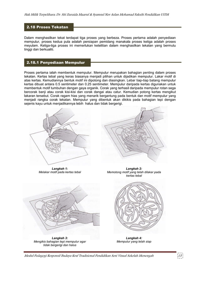 Modul 2 Seni Tekat | PDF
