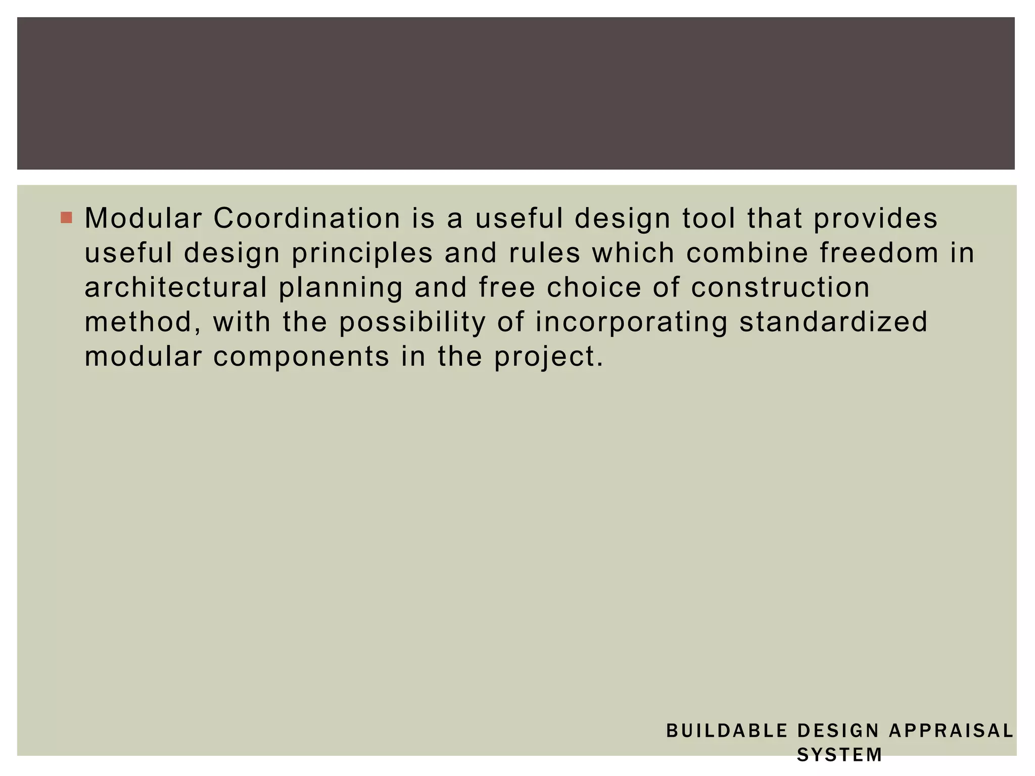 modular coordination | PPT