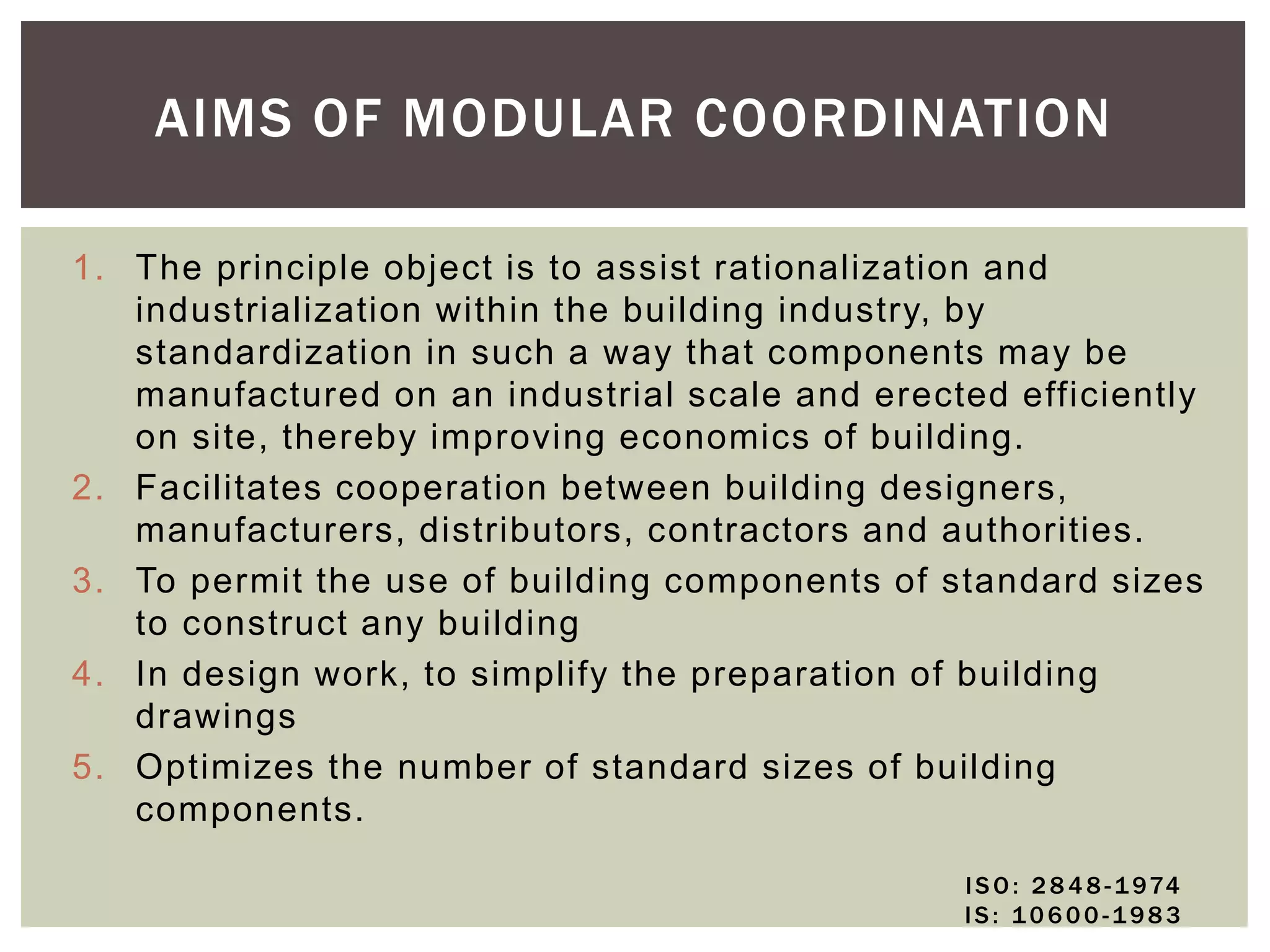 modular coordination | PPT