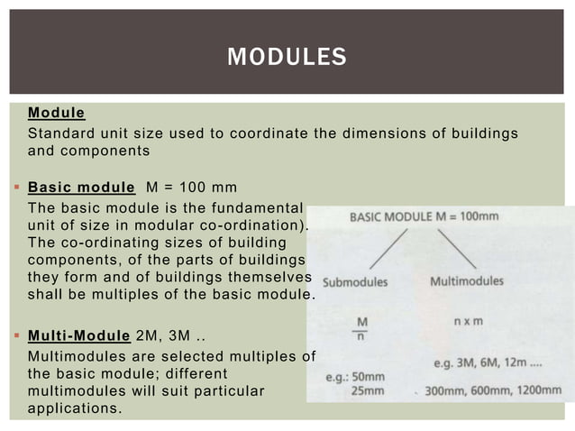 modular coordination | PPT